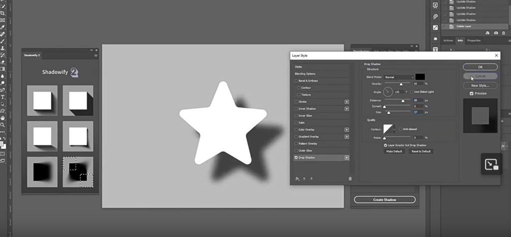 Shadowify 2汉化版下载 | 支持Win/Mac超自然PS投影插件 | 一键生成